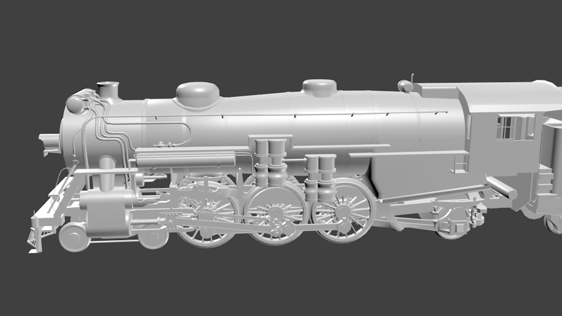 3D Southern Ps-4 Locomotive Steam Model - TurboSquid 1267435