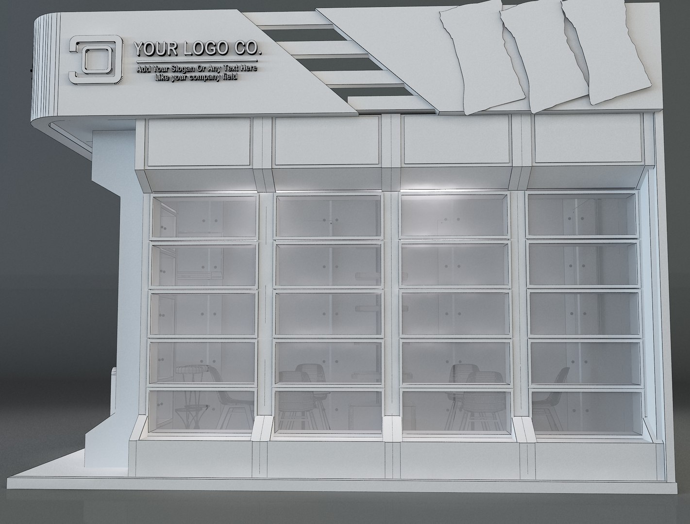 3D Booth Exhibition Stand A622c Model - TurboSquid 2159677