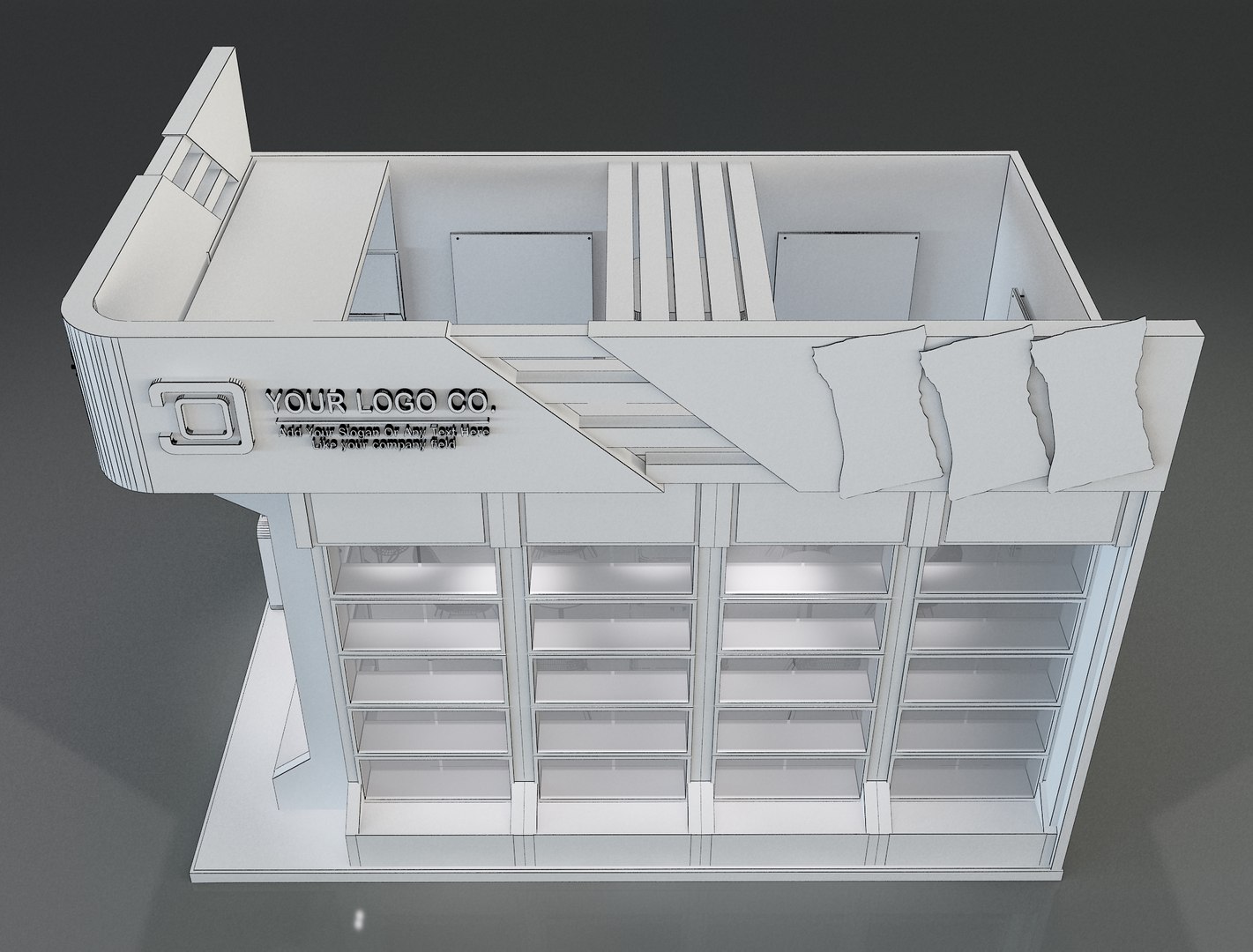 3D Booth Exhibition Stand A622c Model - TurboSquid 2159677
