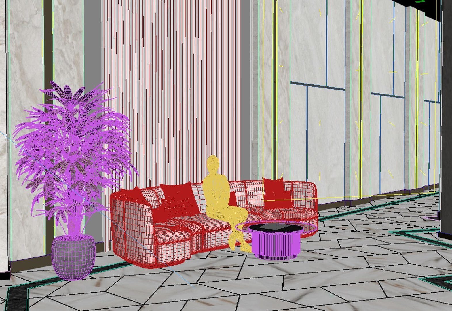 Hotel Lobby Design 3D Model - TurboSquid 2302634