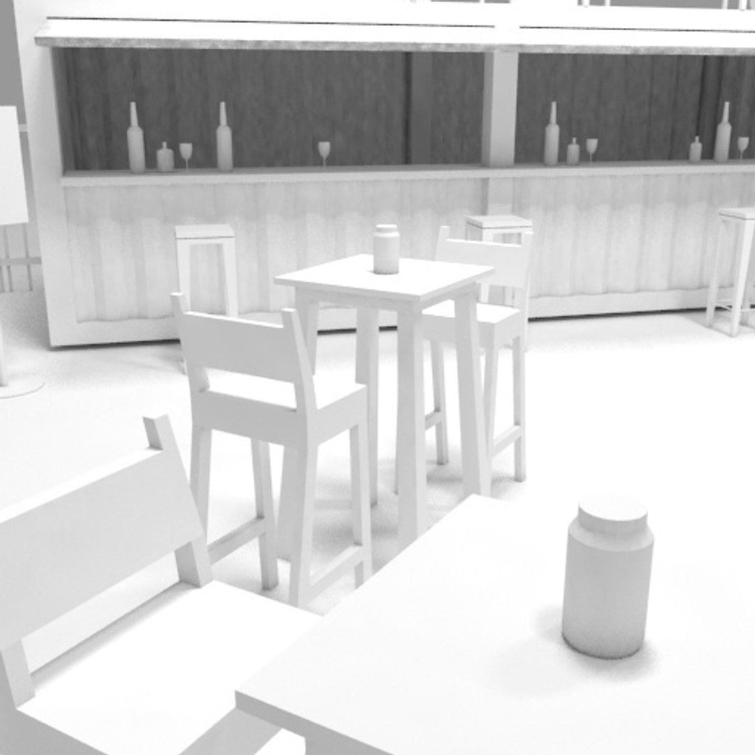 3D Container Bar Furnitures - TurboSquid 1482814