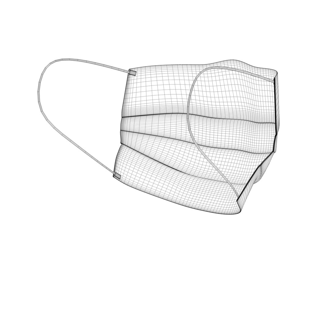 Surgical Mask 3D Model - TurboSquid 1356132
