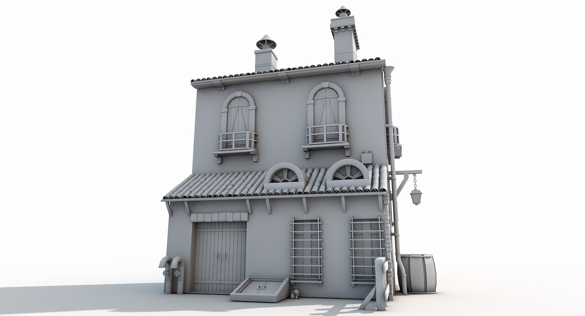 Old House 3d Model