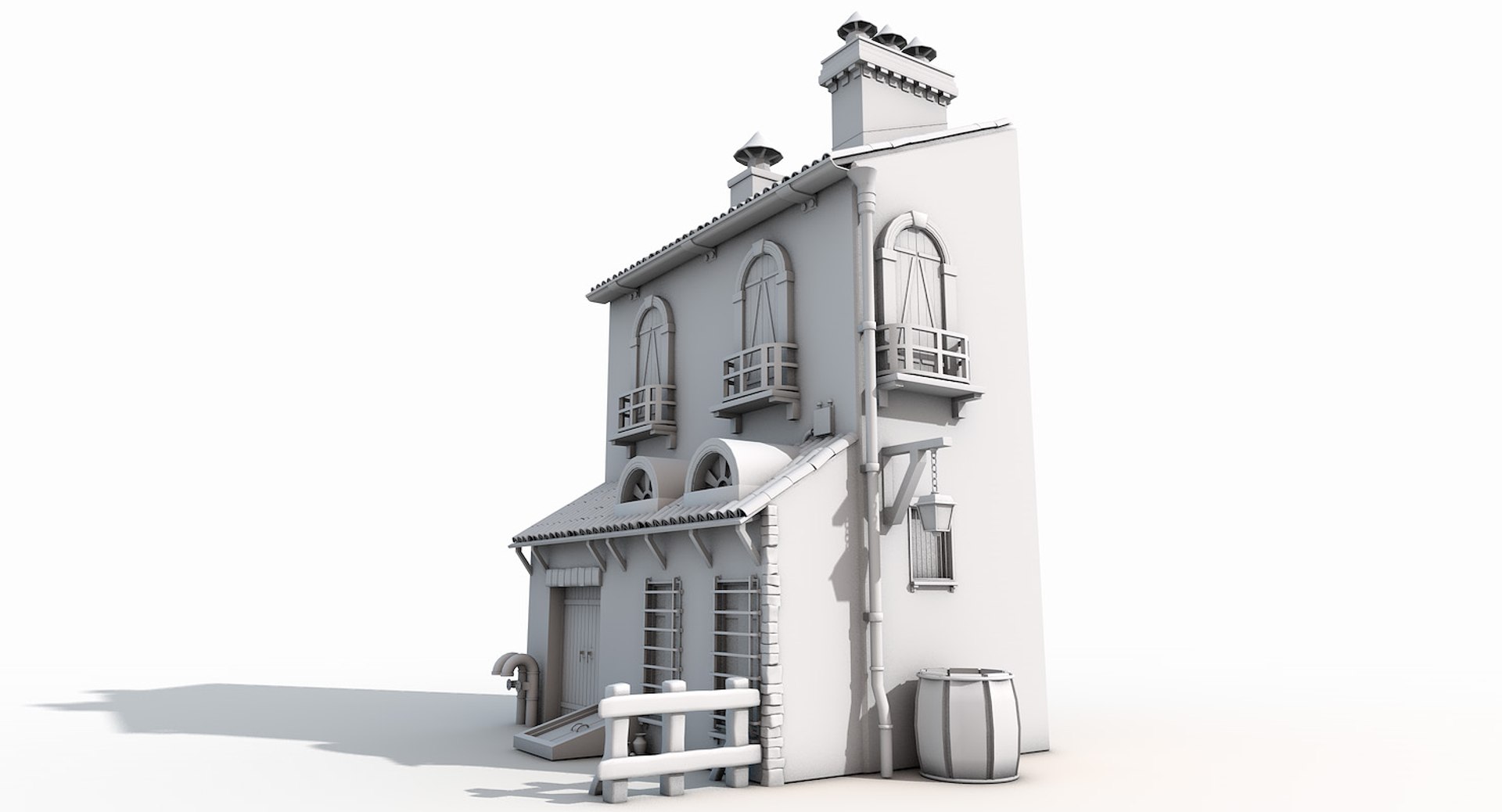 Old House 3d Model