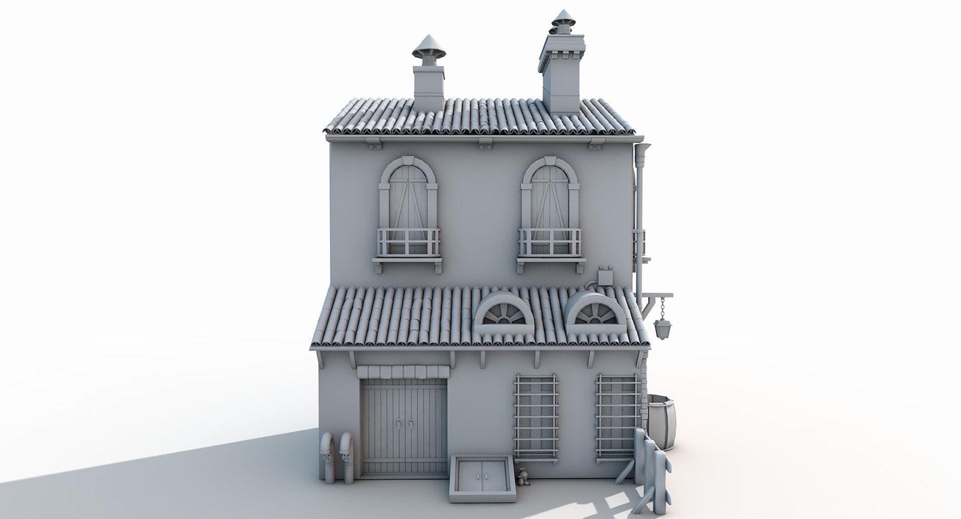 Old House 3d Model