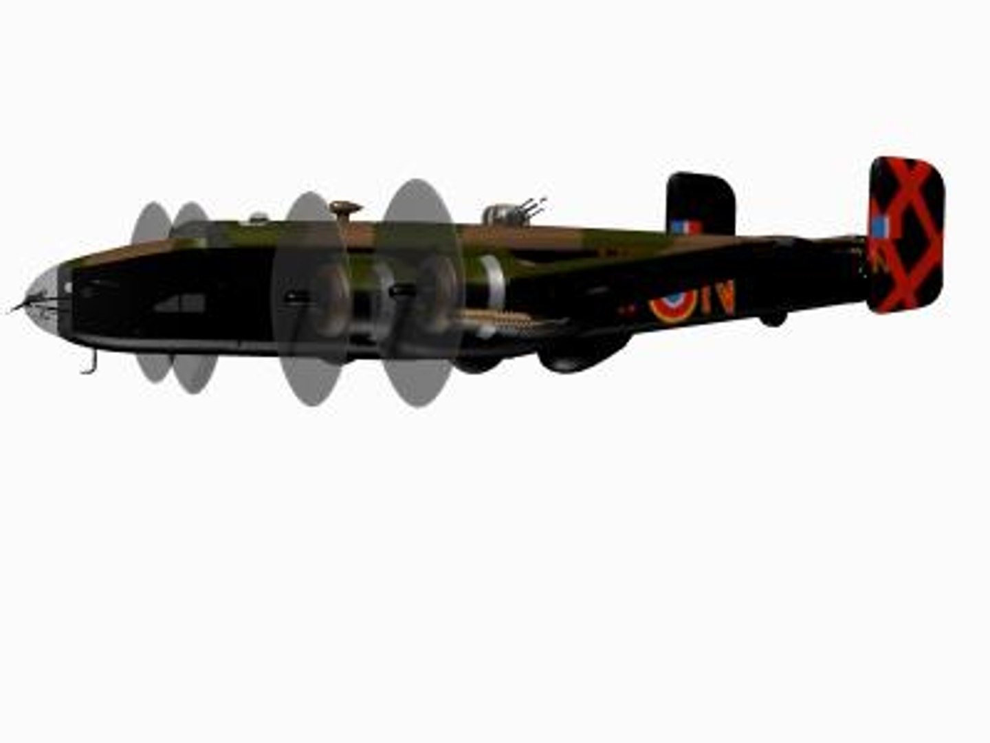 Handley Page Halifax Bomber 3d Model