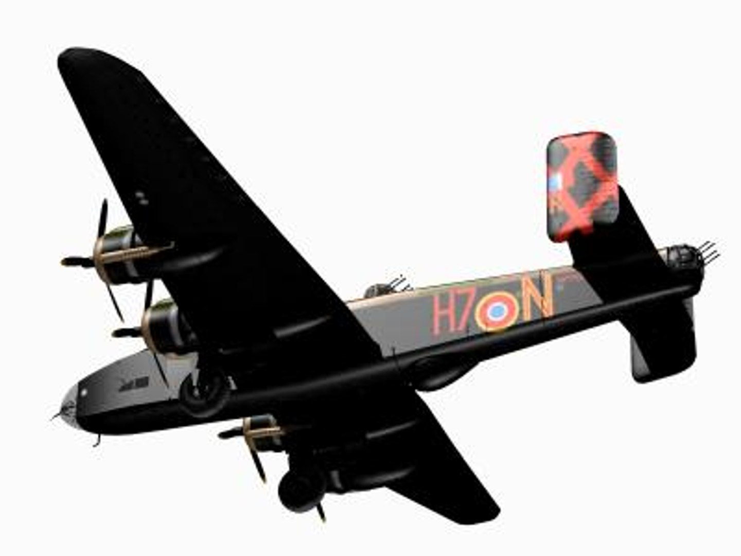 Handley Page Halifax Bomber 3d Model