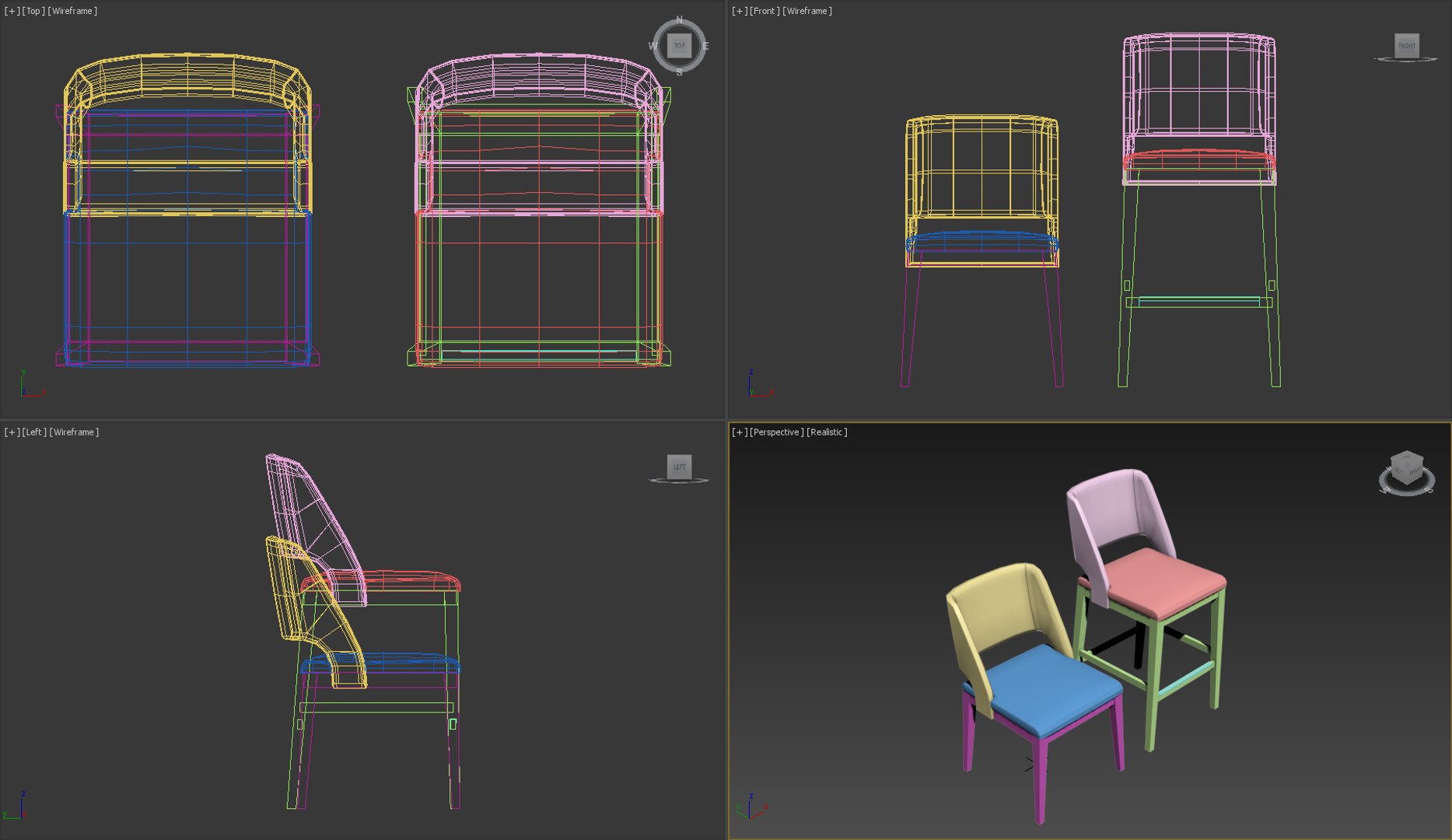 3D Ottostelle Furniture Restaurants - TurboSquid 1494932
