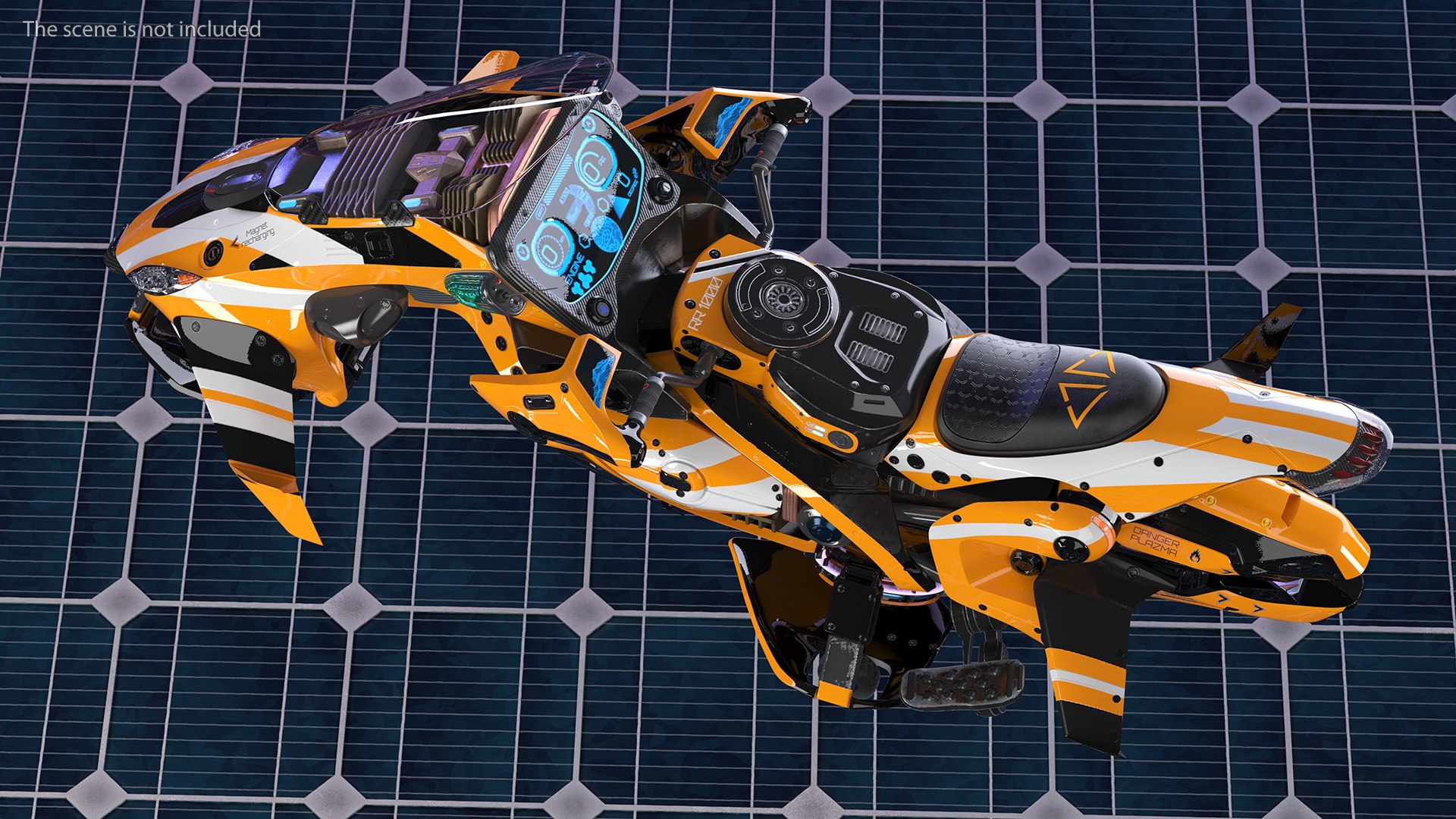 Scifi Fly Motorcycle Yellow Rigged For Cinema 4D 3D Model - TurboSquid ...