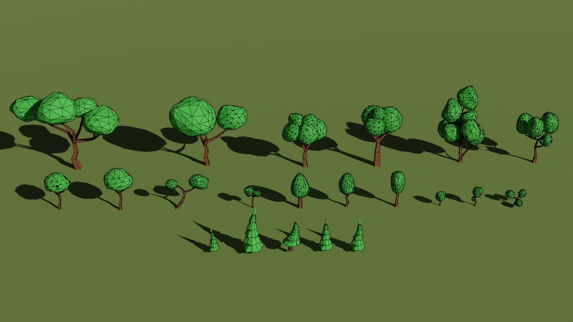 Low-Poly Nature Pack 3D model - TurboSquid 2140878