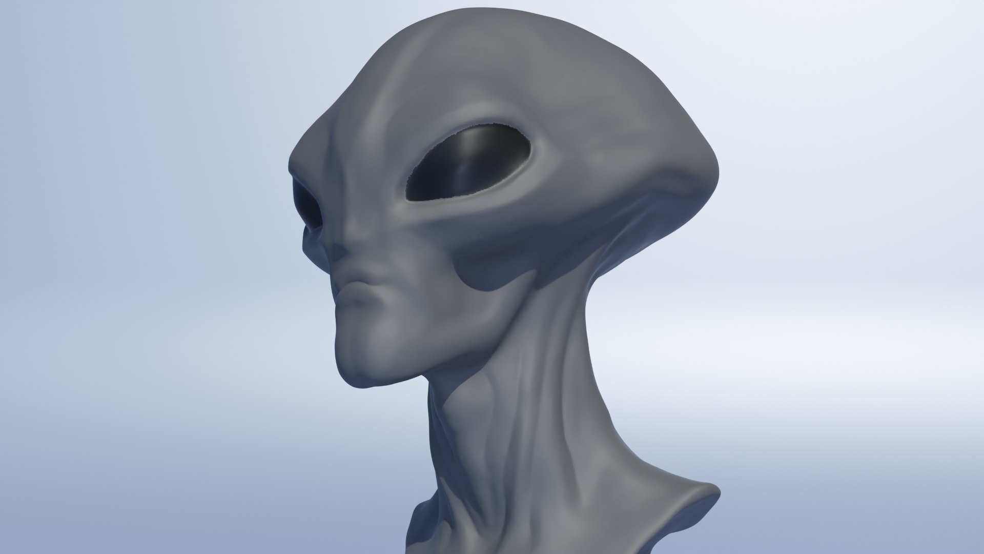 3D Alien Bust 1 - TurboSquid 2314166