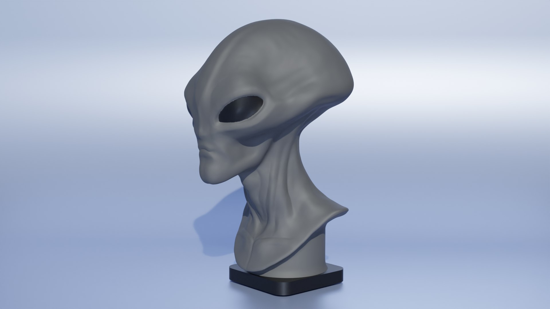 3D Alien Bust 1 - TurboSquid 2314166