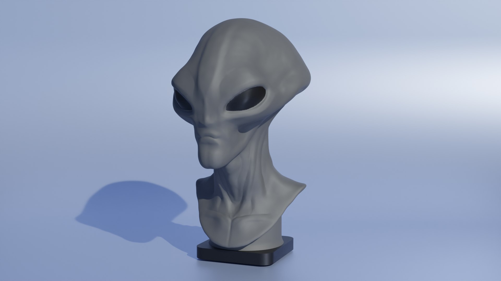 3D Alien Bust 1 - TurboSquid 2314166