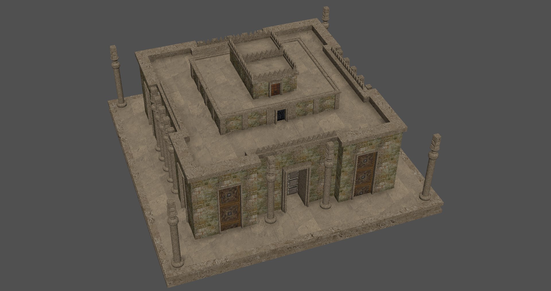 Ancient Persian Building 3D Model - TurboSquid 2366000