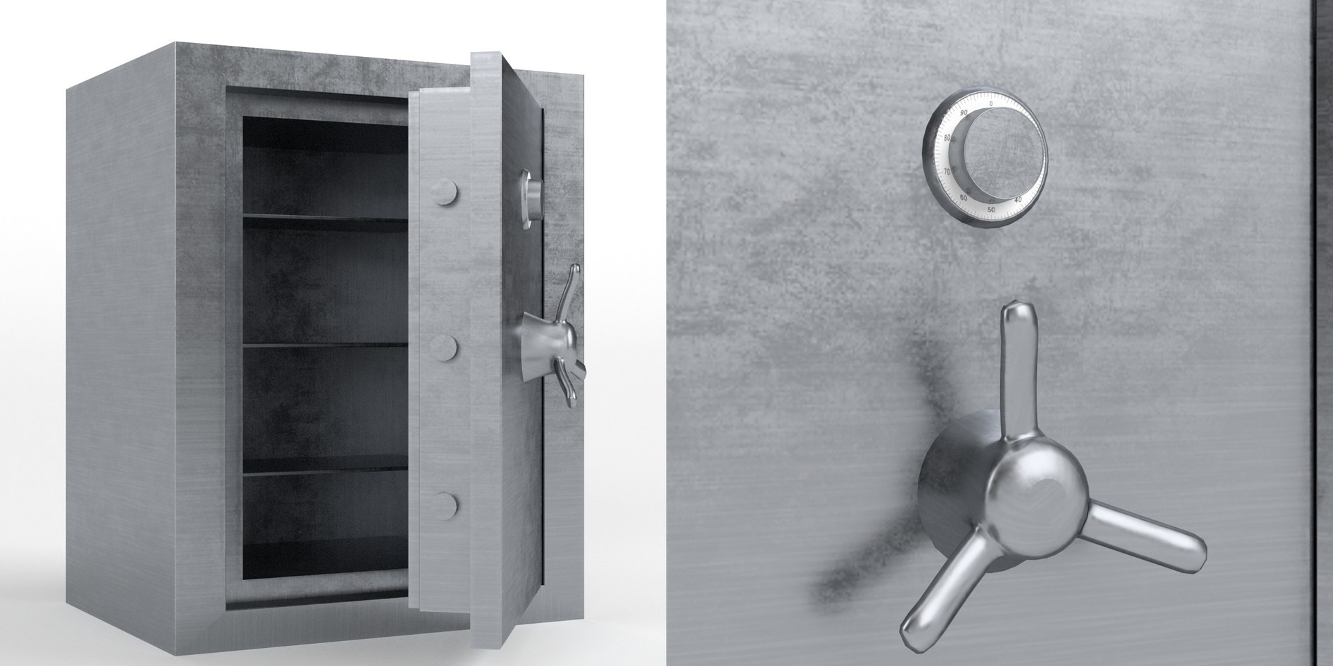 3D safe safety vault 3 - TurboSquid 1193133