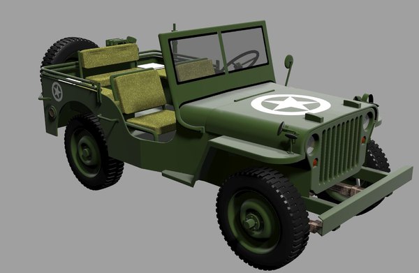 3d army jeep