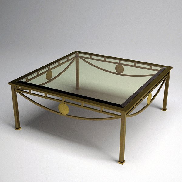 architect coffee table 3d 3ds