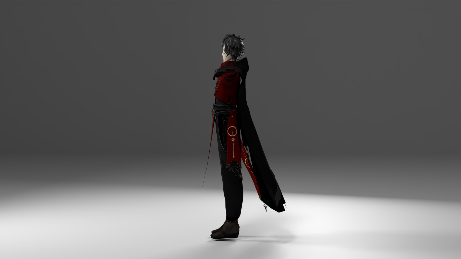 Kyo Crimson Samurai Style Outfit Character 3D Model - TurboSquid 2219224