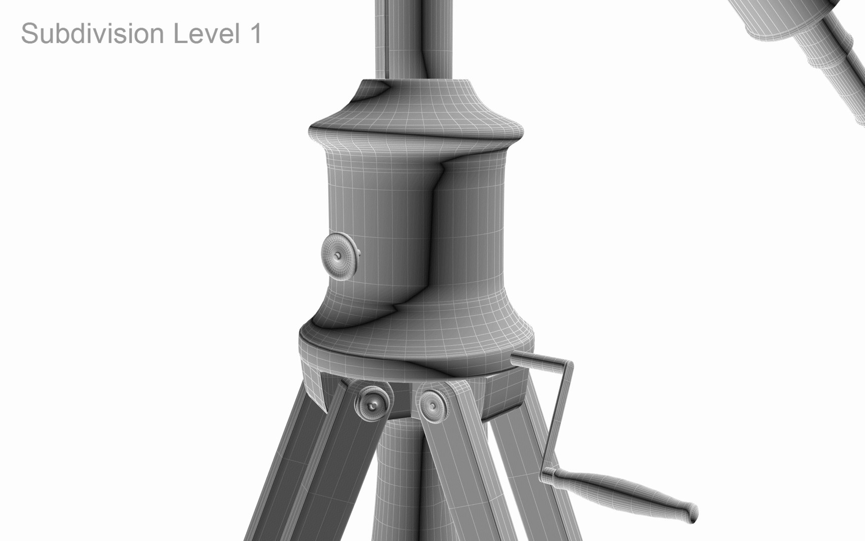 3D model antique telescope scope - TurboSquid 1276190