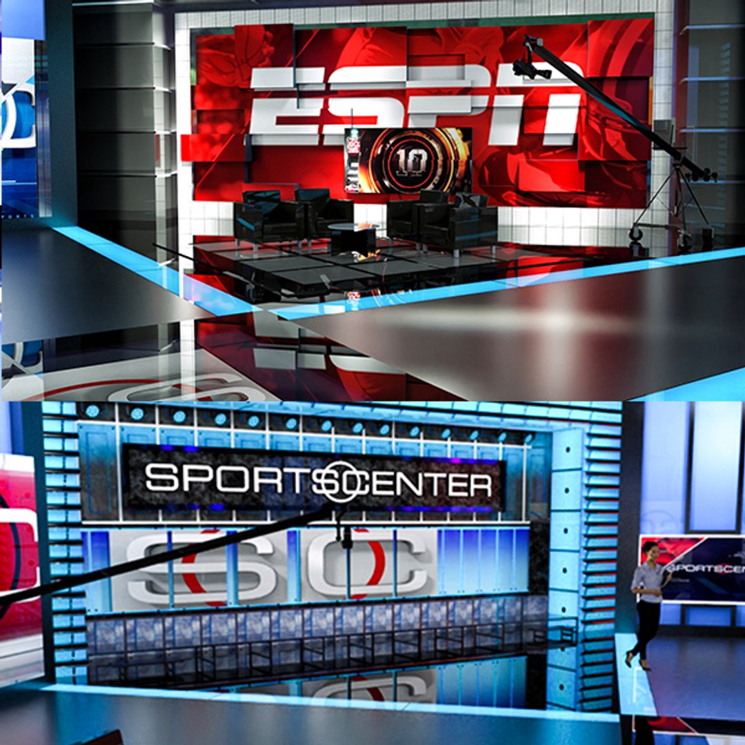 modelo 3d Estudio ESPN sportcenter - TurboSquid 1688714