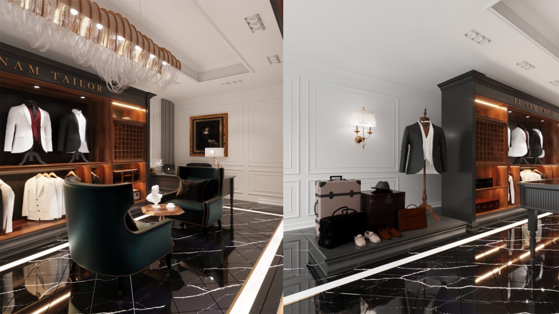 Suit Store Of Sneech 01 - MAX FBX OBJ SKP Simlab Collada Model ...