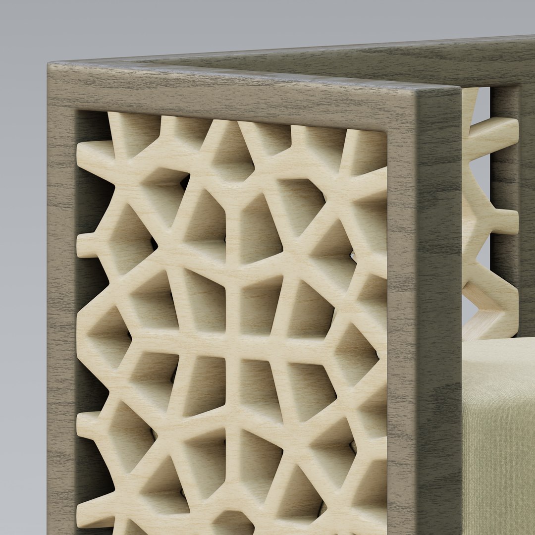 Geometric Pattern Sofa 3D Model - TurboSquid 1742287