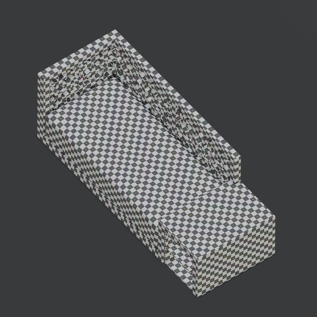 Geometric Pattern Sofa 3D Model - TurboSquid 1742287