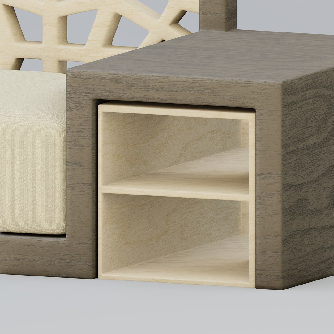 Geometric Pattern Sofa 3D Model - TurboSquid 1742287