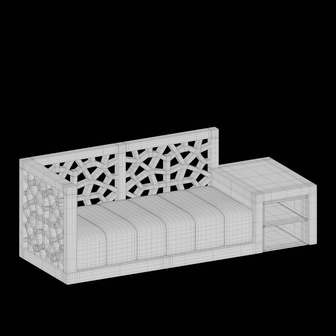 Geometric Pattern Sofa 3D Model - TurboSquid 1742287