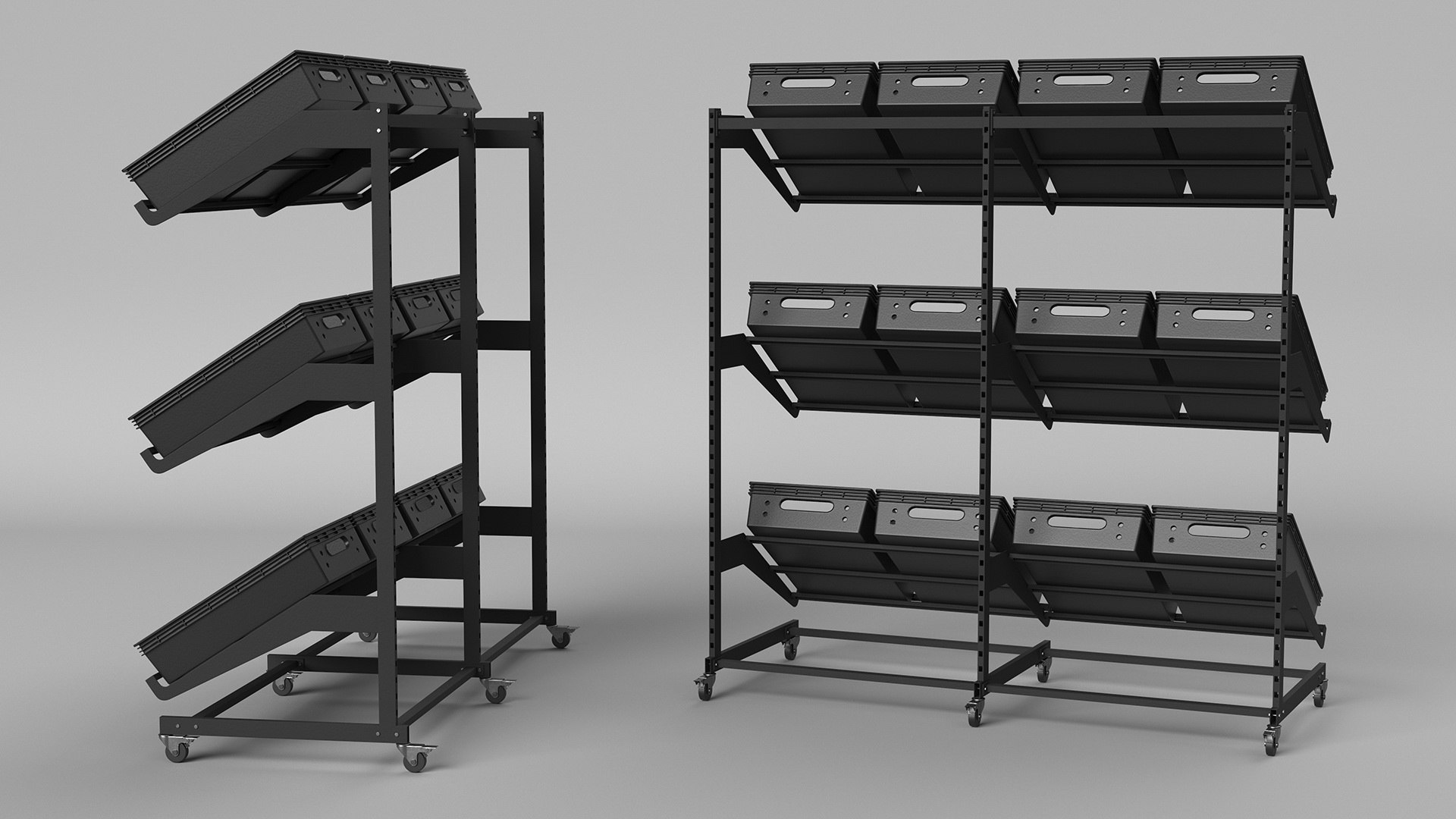 Vegetable And Fruit Display Rack 3D Model - TurboSquid 2198708