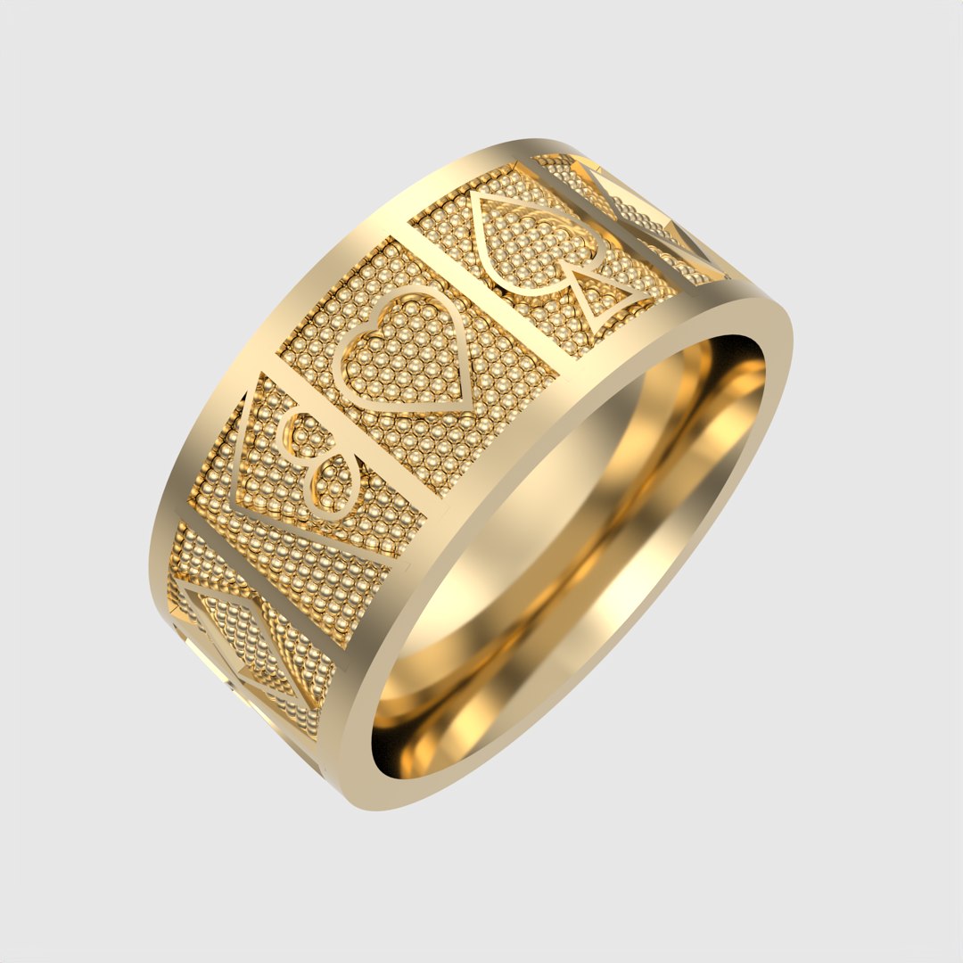 3D Poker Card Suit Ring JDBCo - TurboSquid 2341486