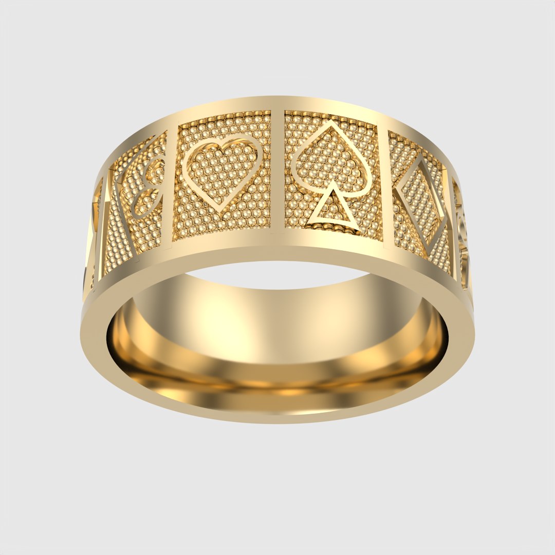 3D Poker Card Suit Ring JDBCo - TurboSquid 2341486