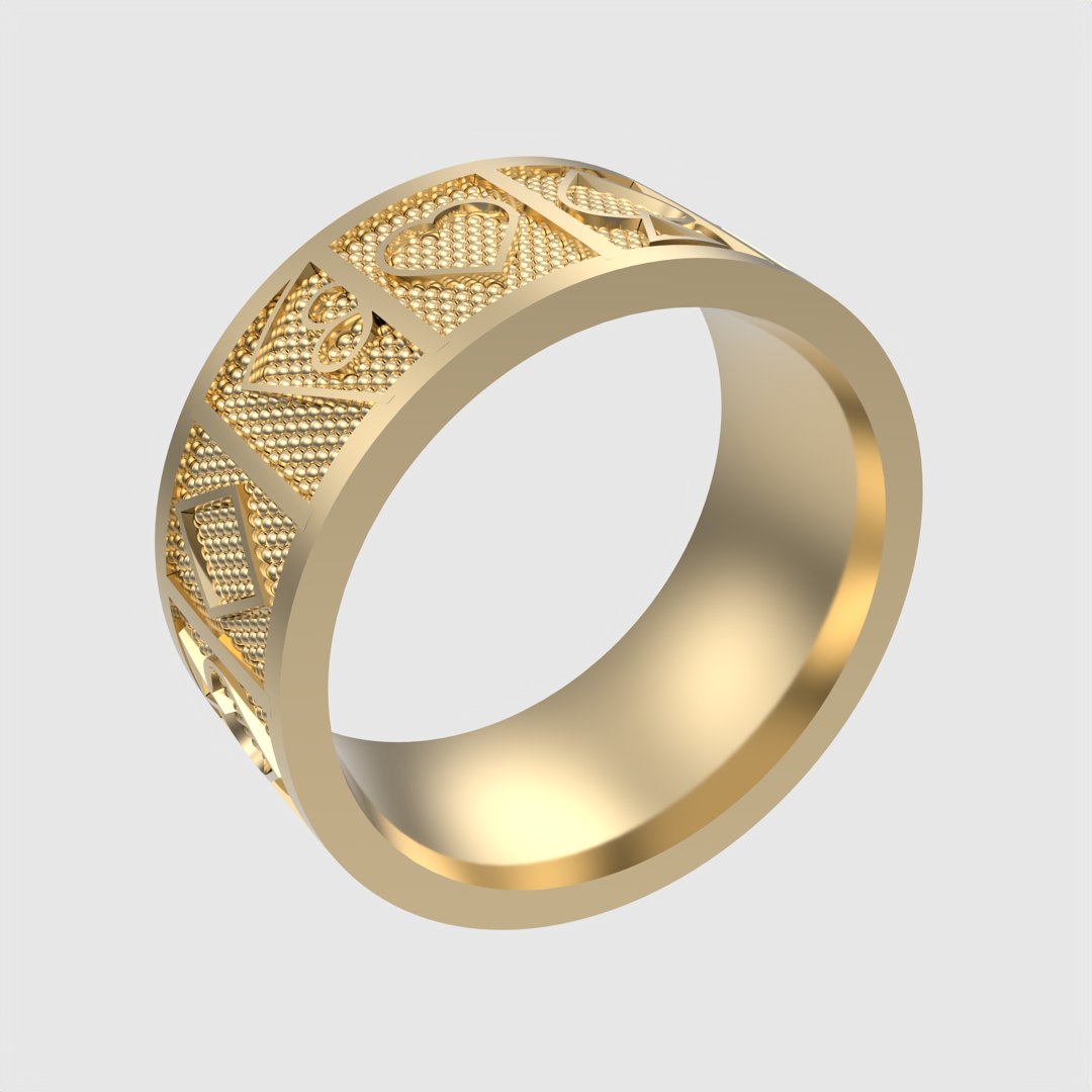 3D Poker Card Suit Ring JDBCo - TurboSquid 2341486