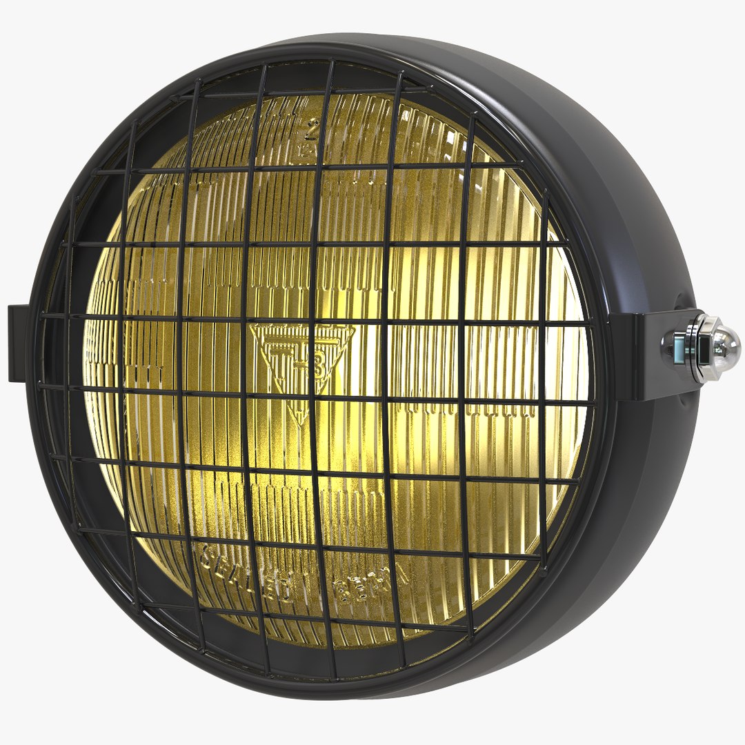 3D Headlight With Grid V2 - TurboSquid 2072345