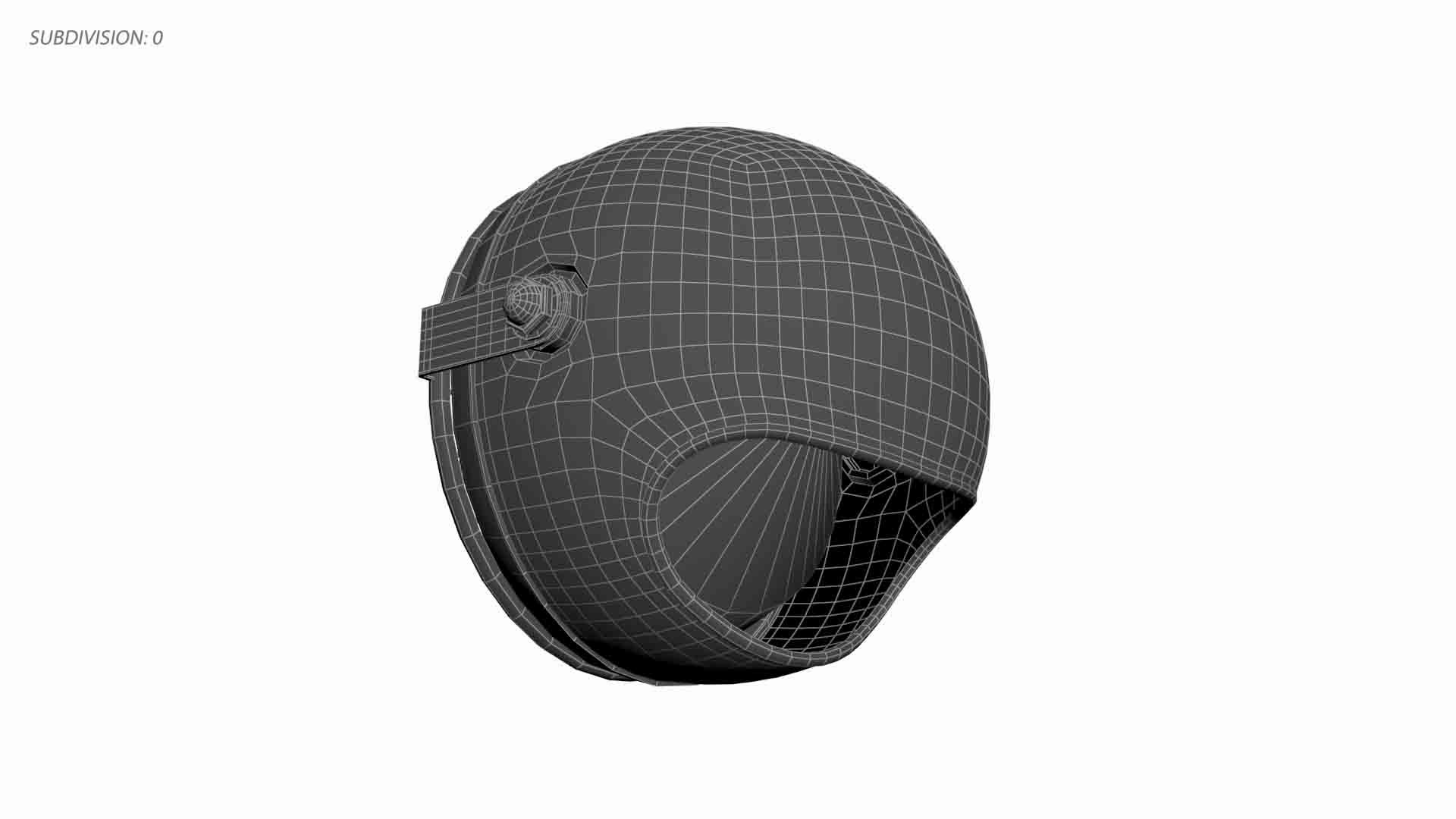 3D Headlight With Grid V2 - TurboSquid 2072345