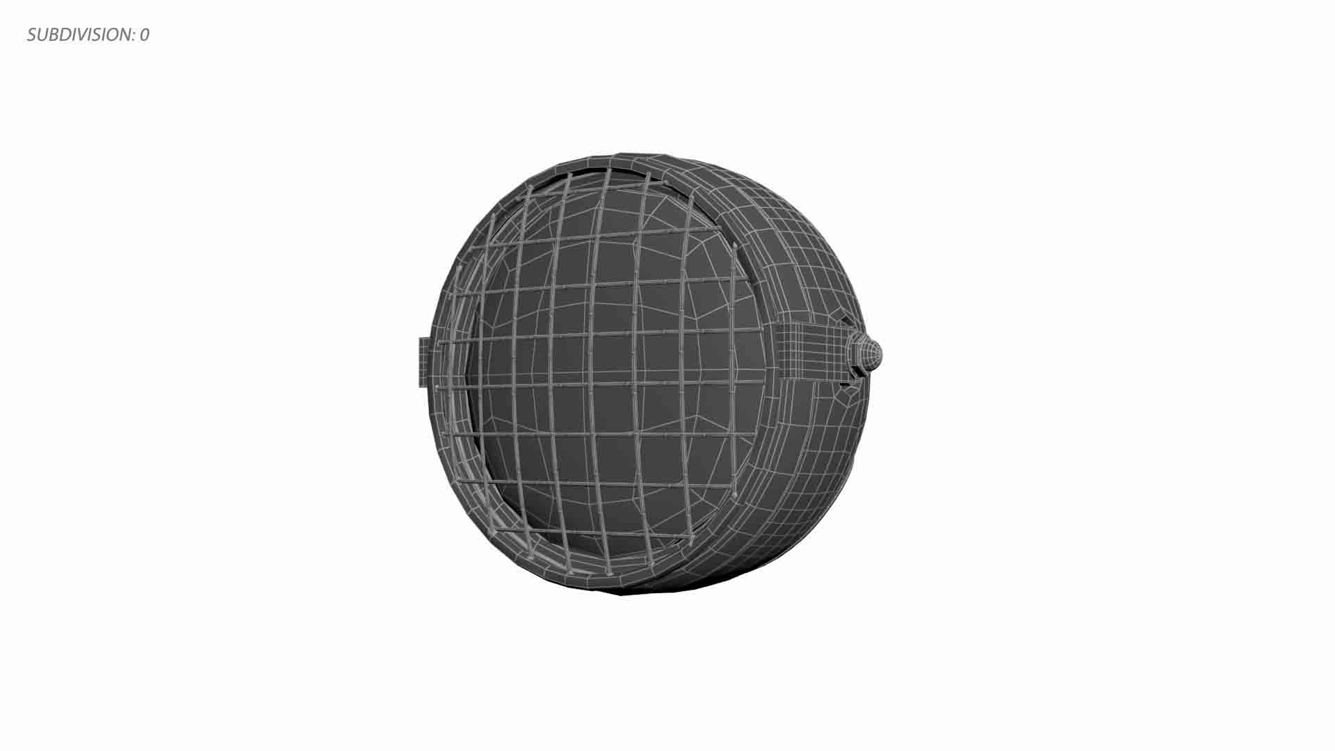 3D Headlight With Grid V2 - TurboSquid 2072345