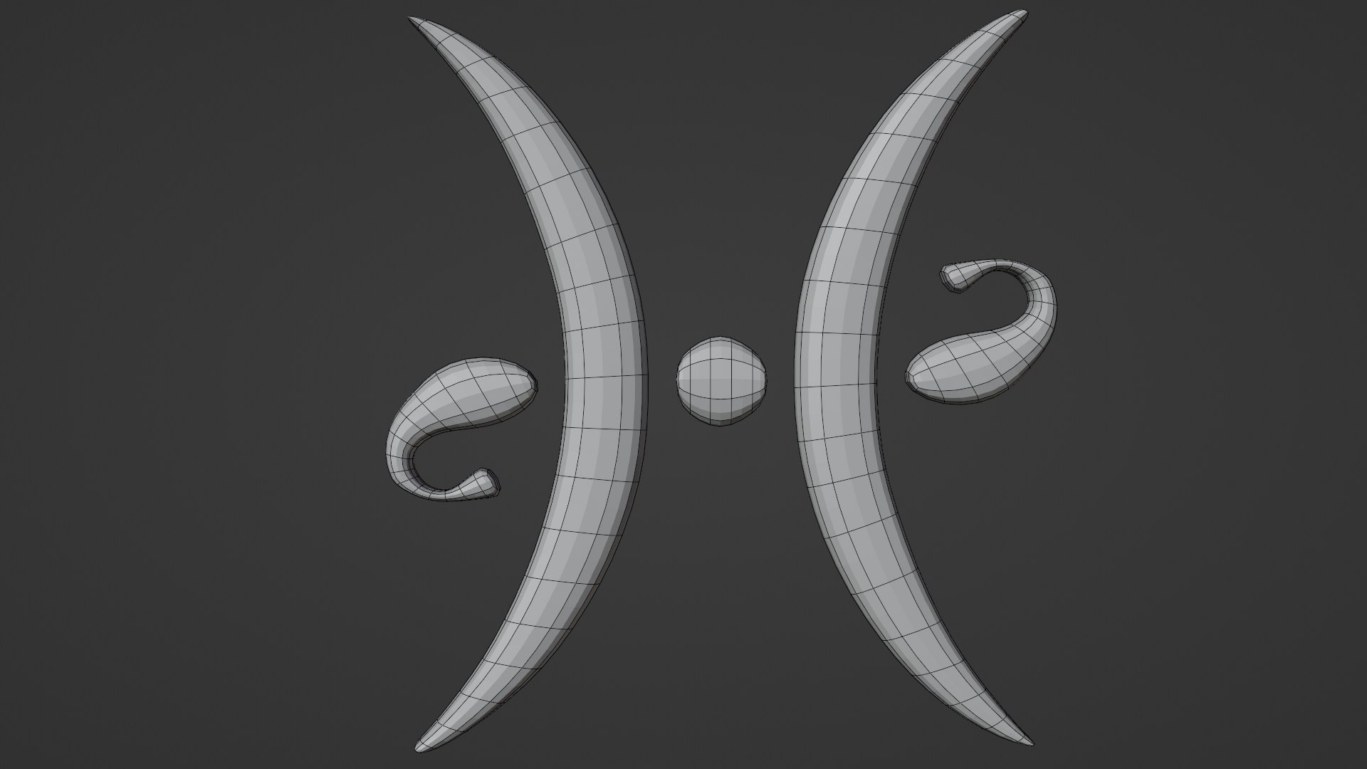 Pisces Zodiac Sign Crystal 3D Model - TurboSquid 2047248