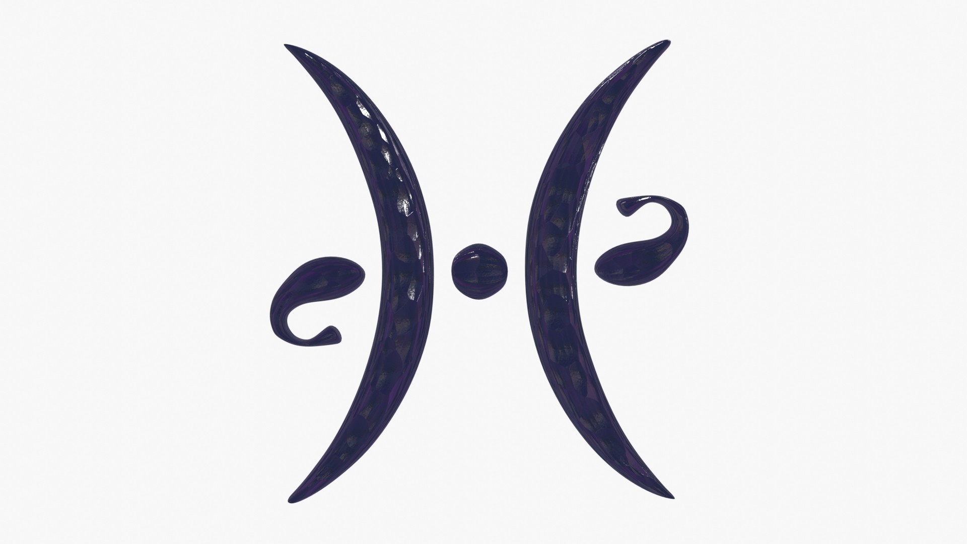 Pisces Zodiac Sign Crystal 3D Model - TurboSquid 2047248