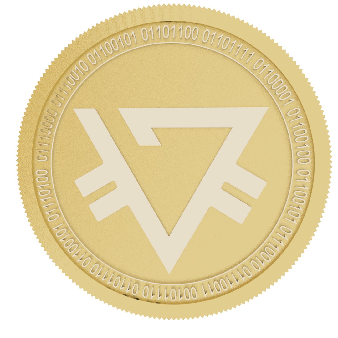 3D Prizm Gold Coin - TurboSquid 1555095