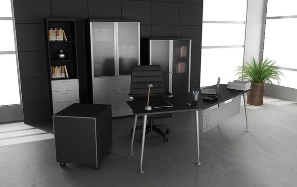 maya office set 04