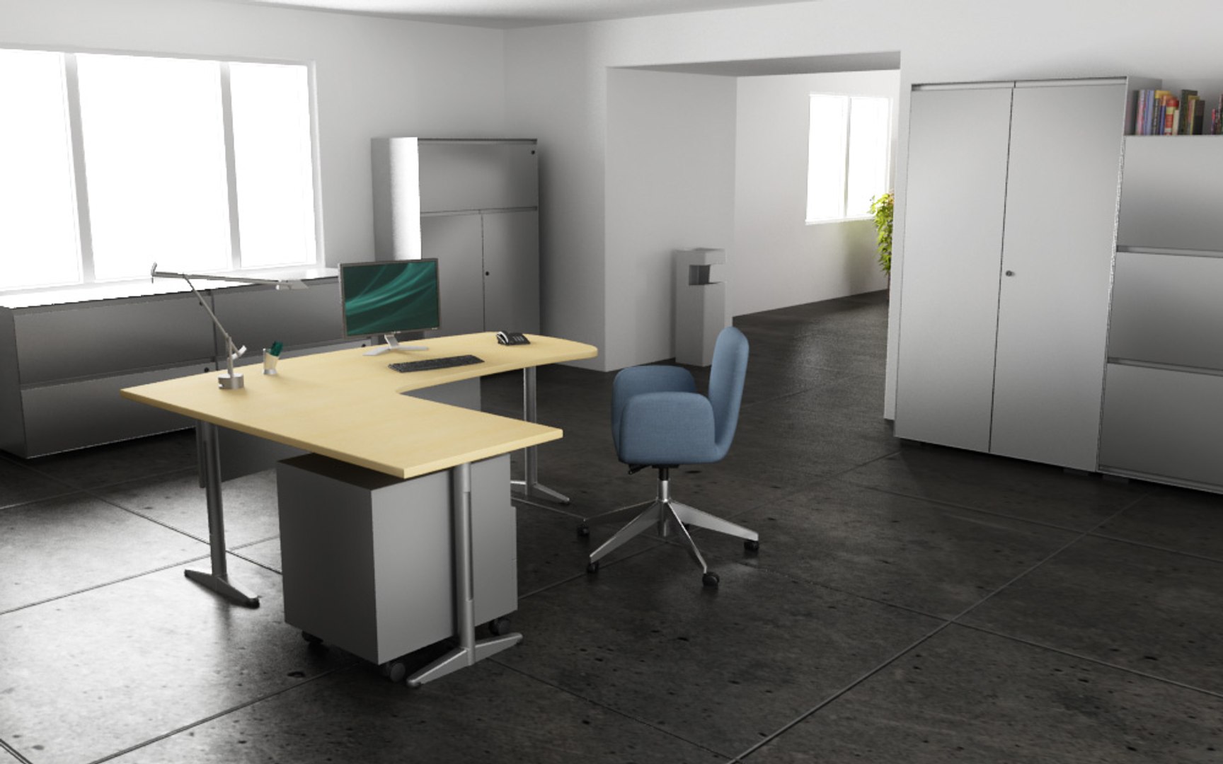 maya office set 04