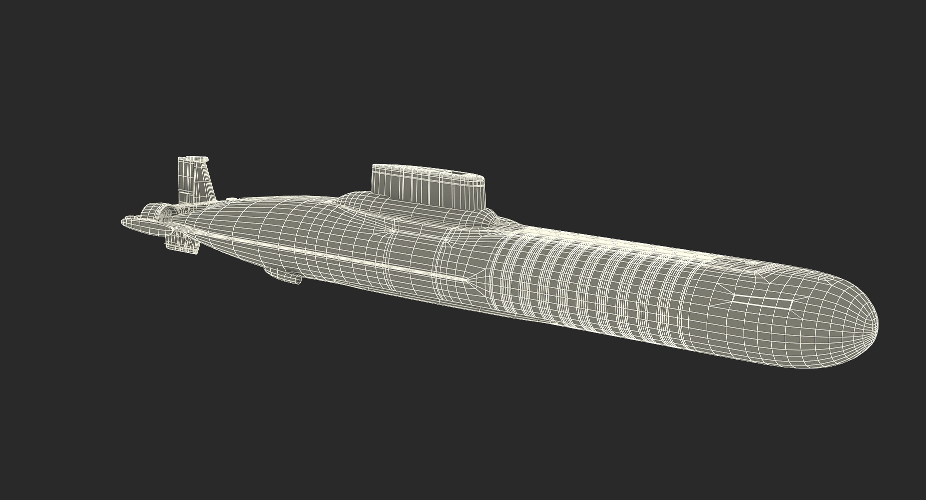 modelo 3d Typhoon Class Submarine Project 941 o Akula Rigged - TurboSquid 1203331