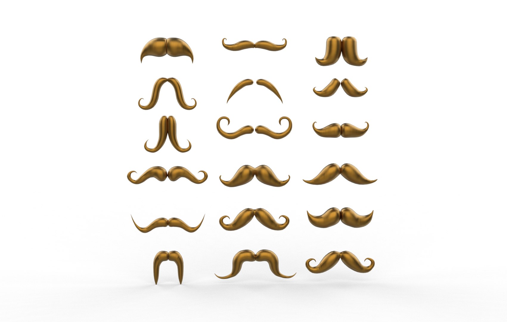 3D Moustache 3D Model Model - TurboSquid 2347951