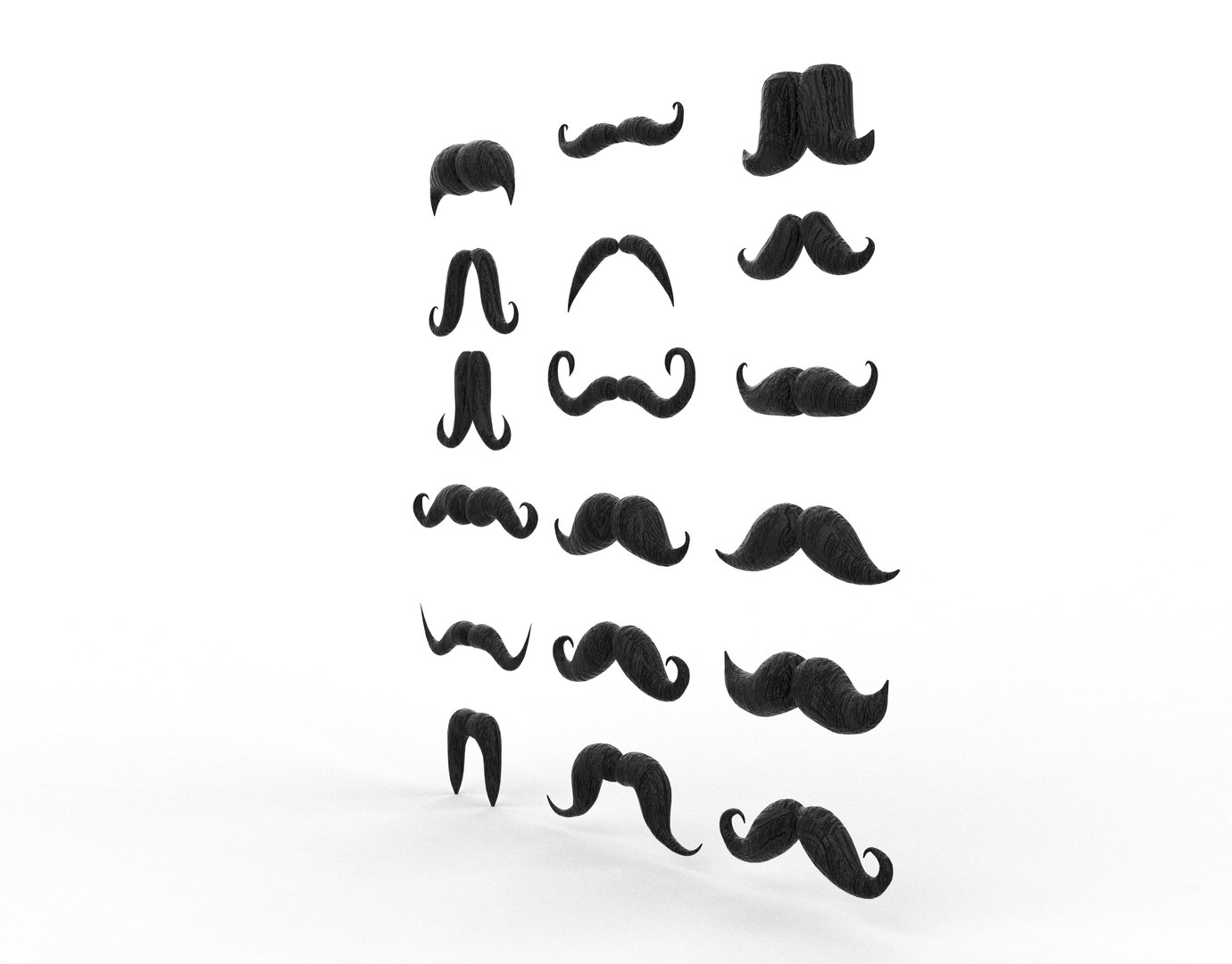 3D Moustache 3D Model Model - TurboSquid 2347951