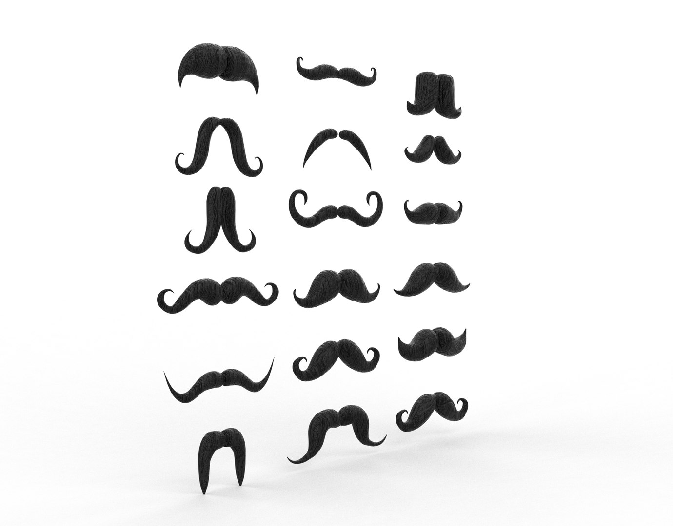 3D Moustache 3D Model Model - TurboSquid 2347951
