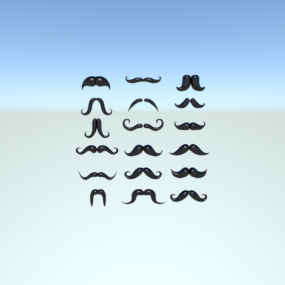 3D Moustache 3D Model Model - TurboSquid 2347951