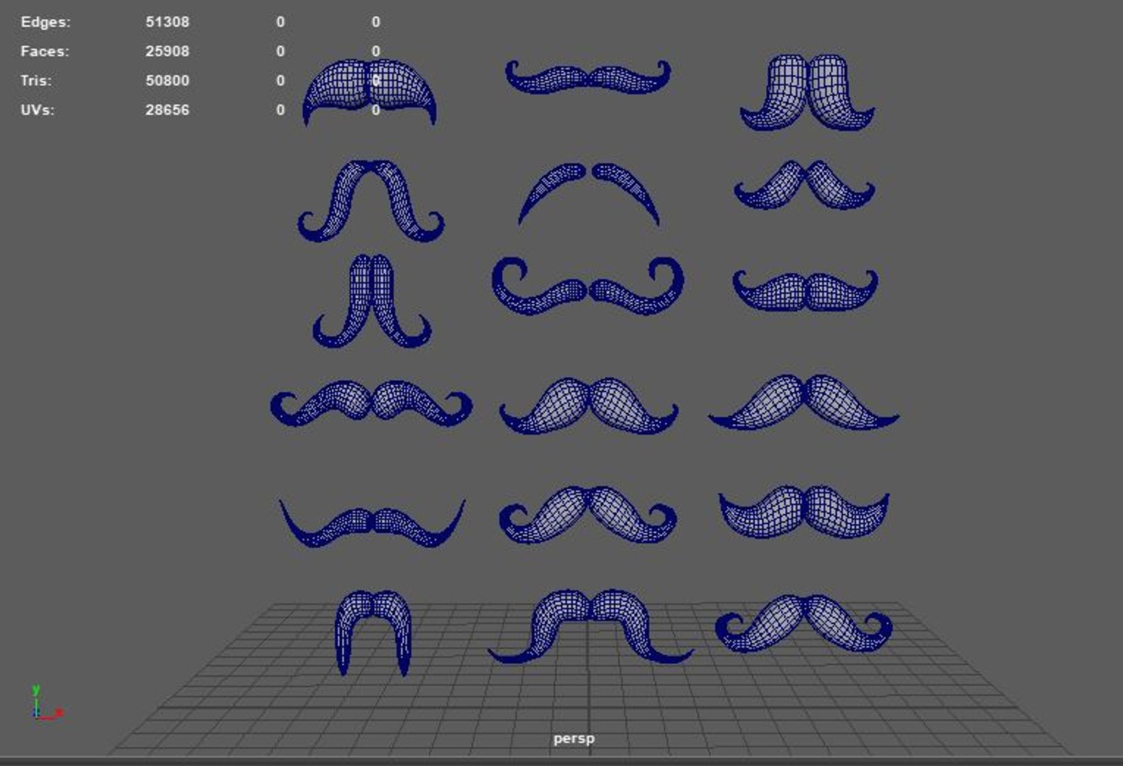 3D Moustache 3D Model Model - TurboSquid 2347951