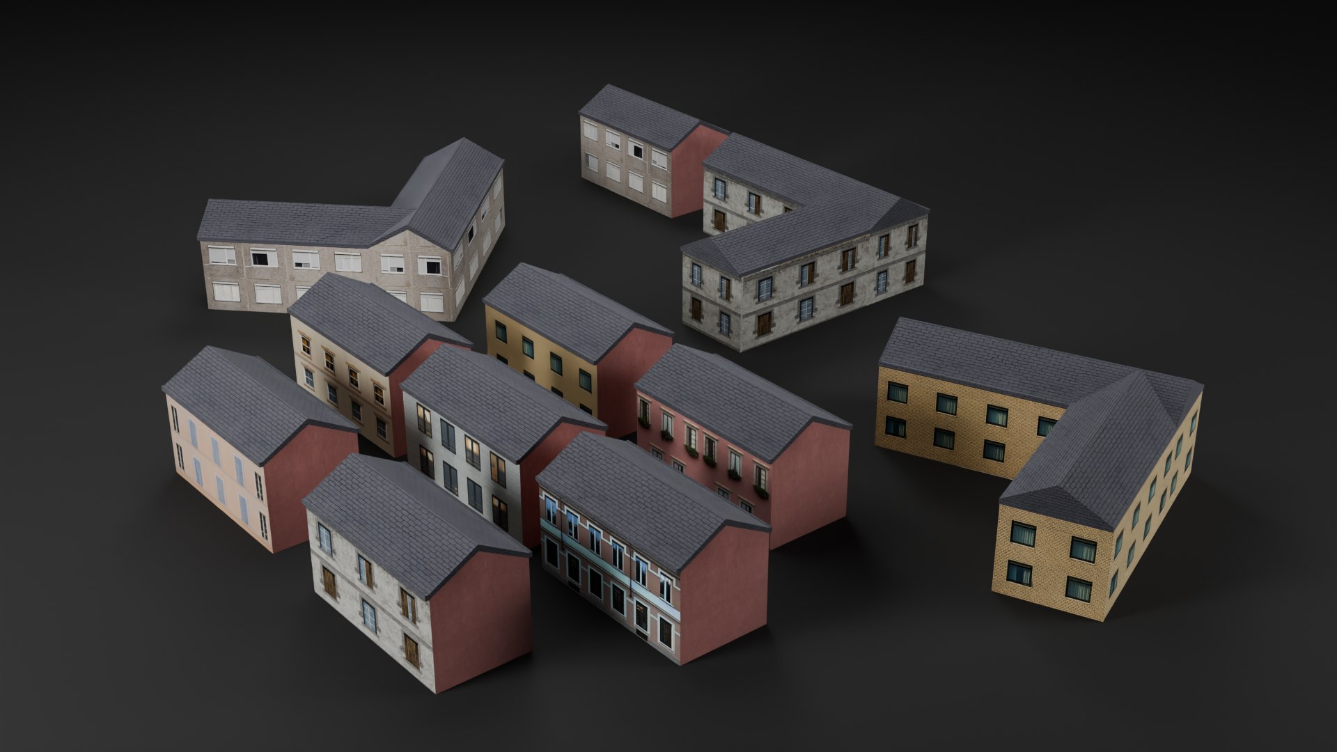 Lite Houses Pack 3D Model - TurboSquid 2353147