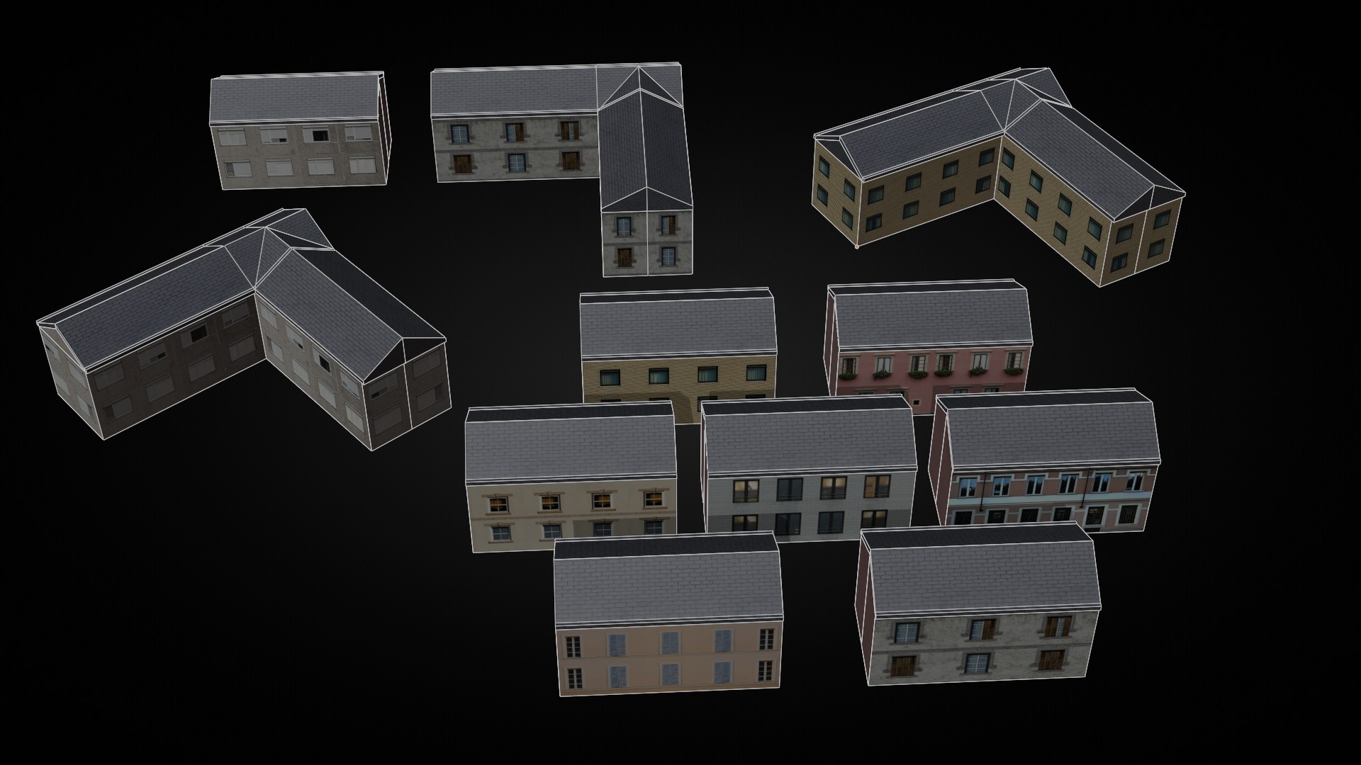 Lite Houses Pack 3D Model - TurboSquid 2353147