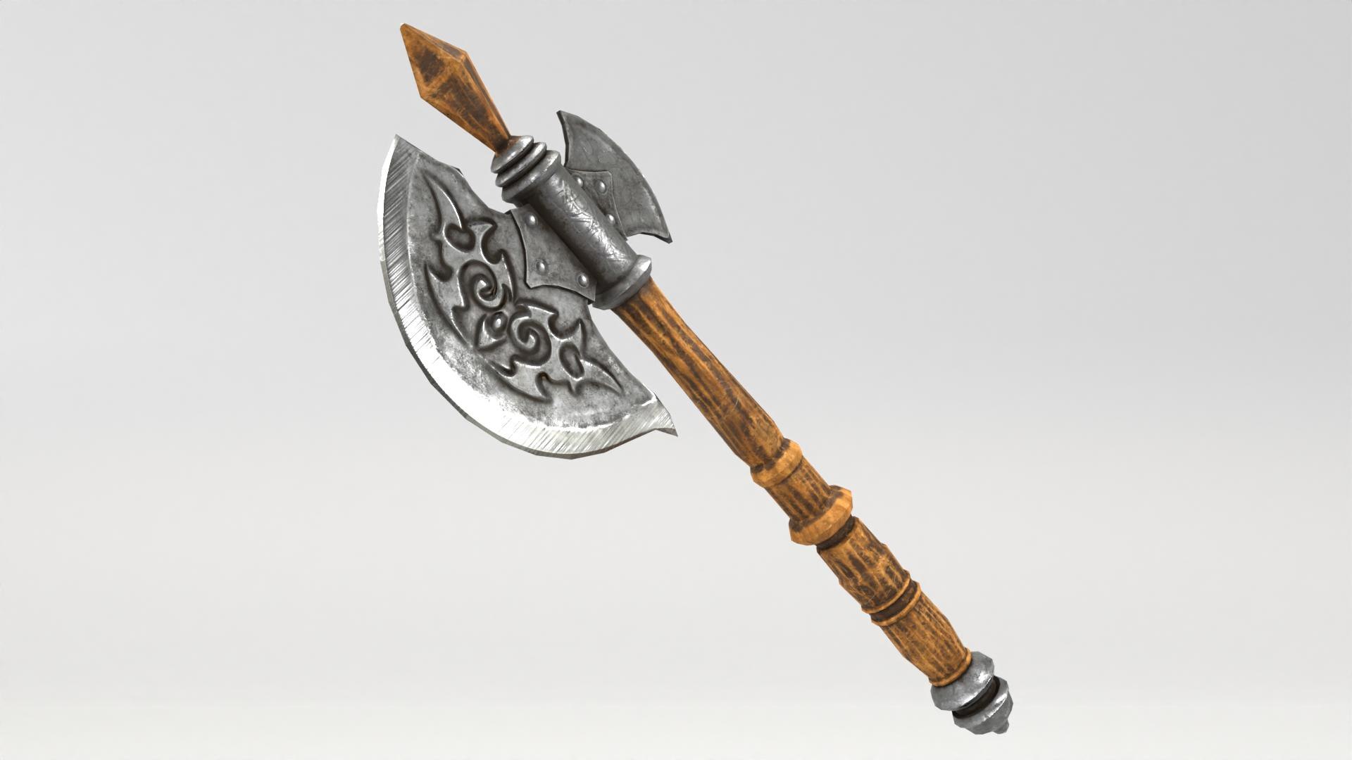 Battle Axe 3D Model - TurboSquid 2095000